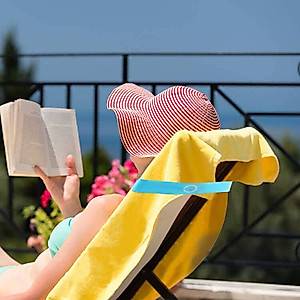 Towel Bands (6 Pack),for Pool & Cruise Chairs,Windproof Elastic Beach Towel Clips,Towel Holder for Cruise Chairs Accessories