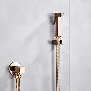 FANCUF Bathroom Bidet Faucets Sprayer Shower Tap Bidet Toilet Washer Hot and Cold Water Mixers (Color : E, Size : As Shown)