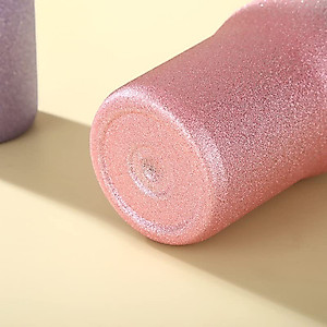 Jayvee 30oz Stainless Steel Tumbler with Straw, Vacuum Insulated Water Bottle for Home, Office or Car, Reusable Cup with Straw Leakproof Flip (Pink)