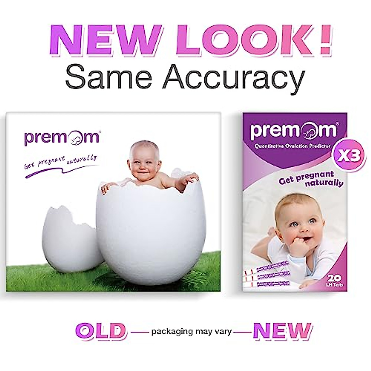 Premom Quantitative Ovulation Test Strips：Ovulation Predictor Kit with Numerical Ovulation Reader, 60 Pack Digital Ovulation Test Kit Packaging May Vary