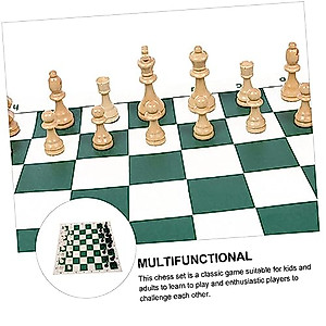 SAFIGLE 1 Set International Chess Travel Toy Magnetic Chess Board Kids Educational Toys Chess Figures International Chess Board Game Chess Toy Chess and Checkers Set Kid Competition Toy