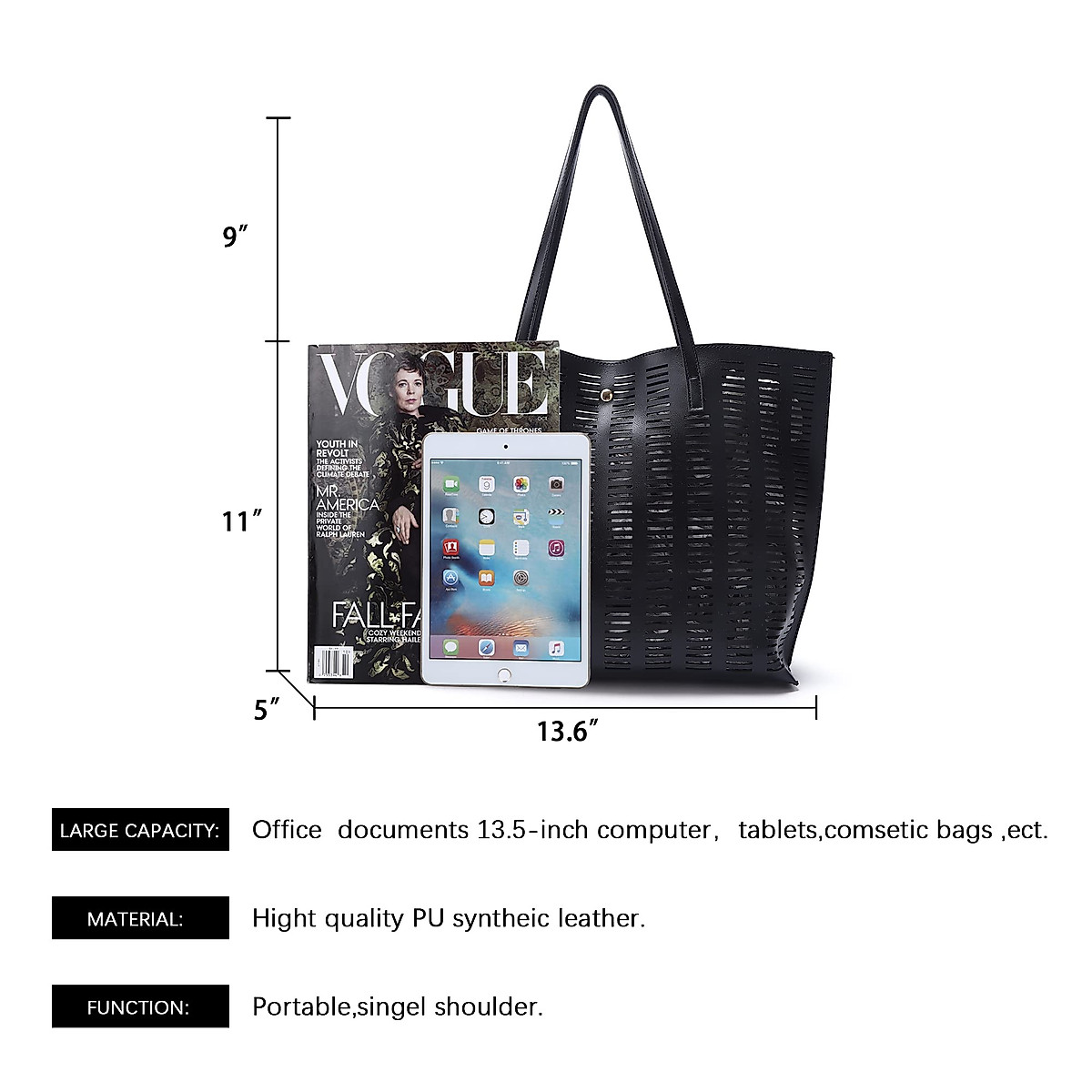 K.EYRE Beach Bags Tote Tassels Bag Hobo Shoulder Bags Purse With a small bag