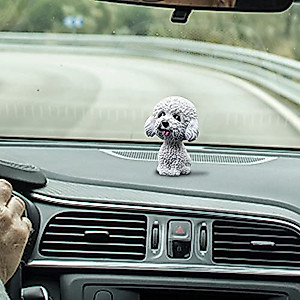 Fulenyi Bobble Head Car Decoration Nodding Dog Ornaments High Emulation Dog Dashboard Crafts Dog Lover Gift for Car Vehicle Desk Decor Baby Kids Toy