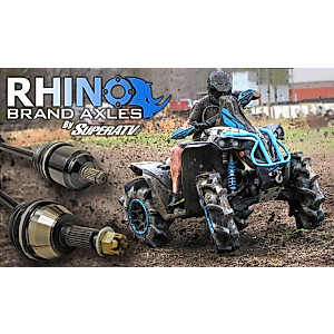 SuperATV Heavy Duty Rhino Brand Rear Axle for Polaris Sportsman XP 850 (2009+) With a 6" Lift Kit - REAR Axle
