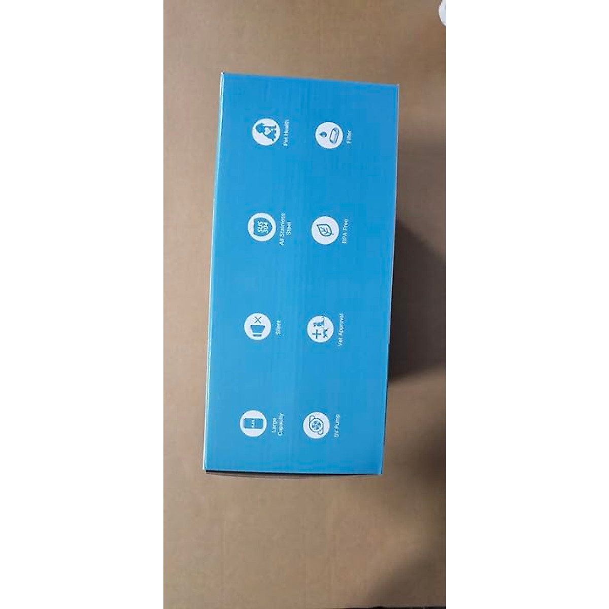 SOOFPET Cat Water Fountain with Water Level Window, 108oz/3.2L Water Fountain for Cats Inside, Stainless Steel Pet Water Fountain Dog Water Dispenser, Faucet Shape, Quiet Pump, for Dogs and Cats