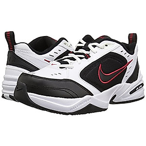 Nike Men's Air Monarch IV Cross Trainer, White/Black, 9.5 Regular US
