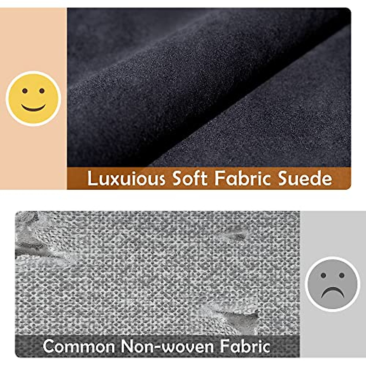 LYNCOHOME 8 Drawer Dresser for Bedroom, Fabric Dresser with Shelves, Chest of Drawers for Bedroom, Closet, Clothes, Storage Tower with Sturdy Steel Frame, Wood Top, Fabric Drawers