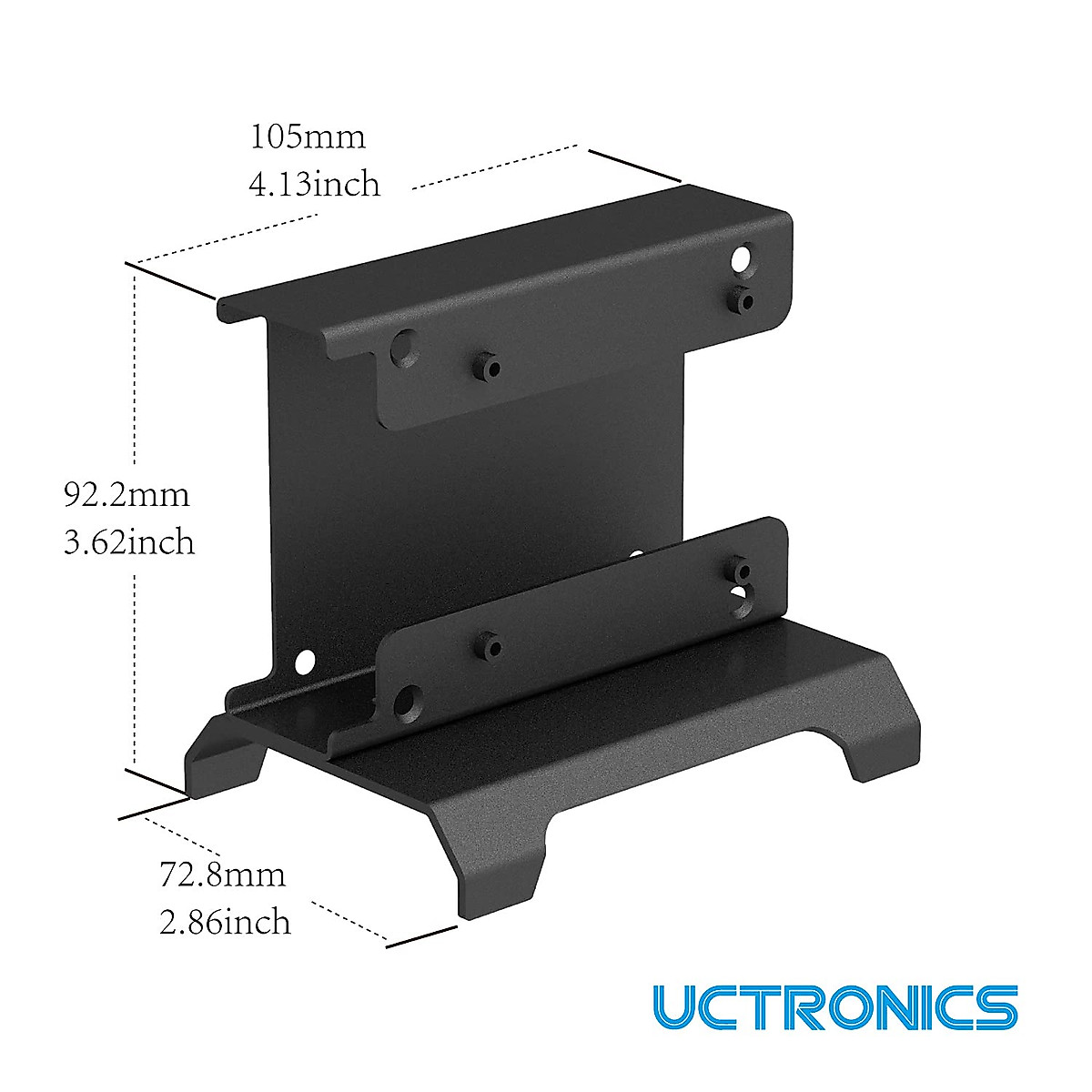 UCTRONICS for Raspberry Pi SSD Case, Pi NAS Metal Vertical Stand for Dual 2.5” SSDs and Pi 5, 4, 3B/3B+ and Other B Models