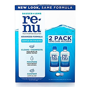 Contact Lens Solution by Renu, Advanced Formula, 12 Fl Oz (Pack of 2)