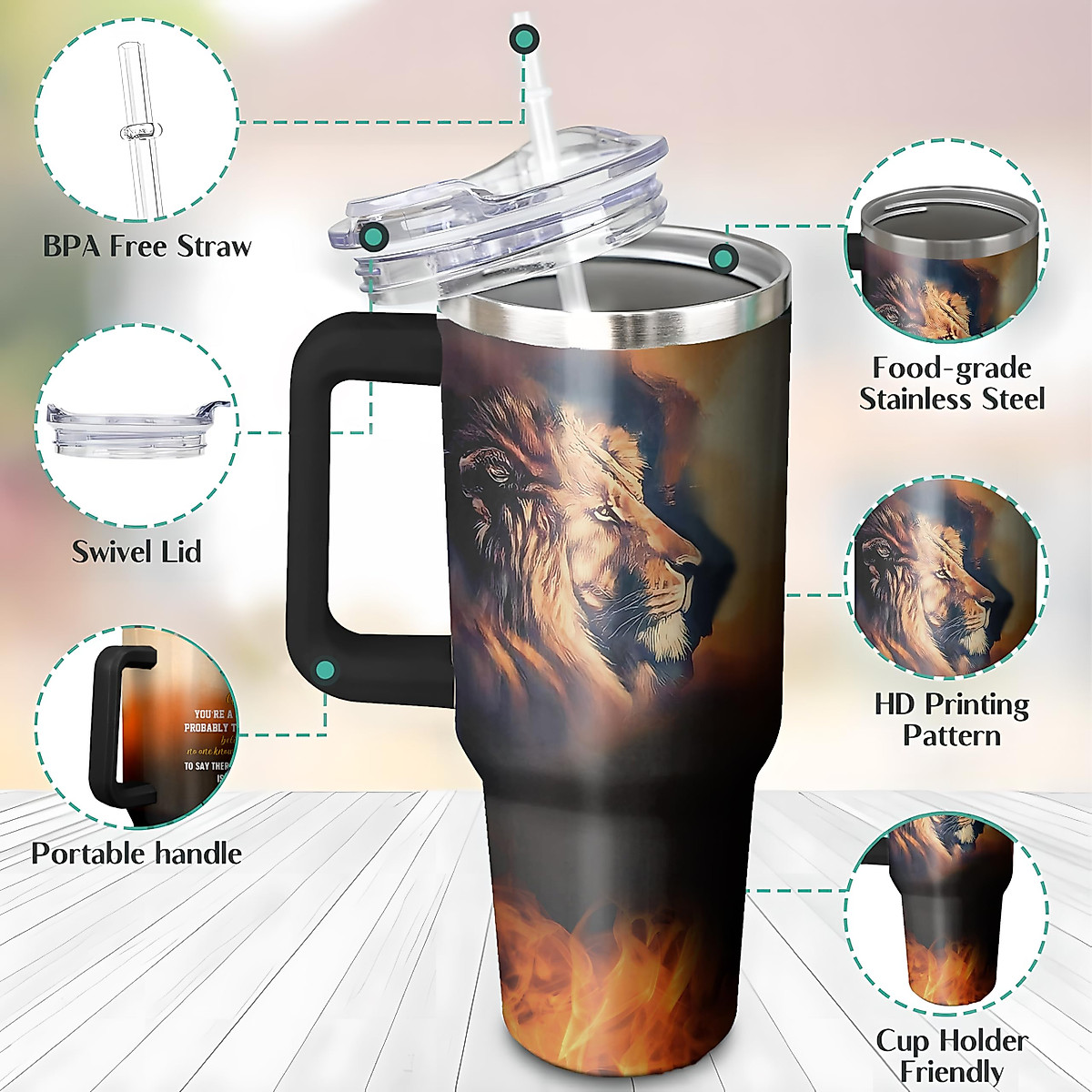 Wuepncah 40 Oz Borther Tumbler with Handle and Straw, To My Brother Coffee Cups Gifts Fathers Day, Stainless Steel Brothers Cups Birthday Gift Ideas for Adult Brothers