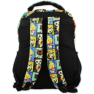 Nintendo Animal Crossing Kids 16 Inch School Backpack (One Size, Black)