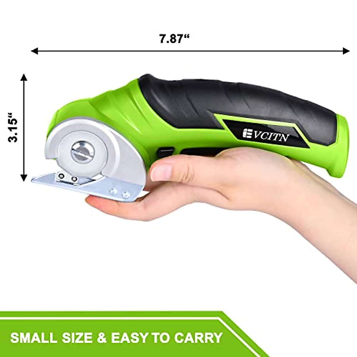 Cardboard Cutter with Replacement Self-Sharpening Cutter Blade (without LED)