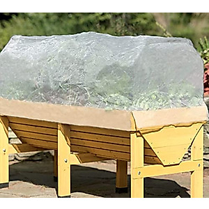 Agfabric Garden Netting 8'x10' Insect Pest Barrier Bird Netting for Garden Protection,Row Cover Mesh Netting for Vegetables Fruit Trees and Plants,White