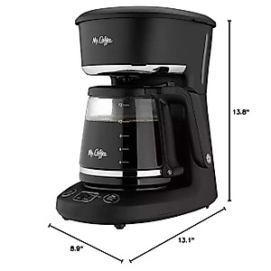 Mr. Coffee Brew Now or Later Coffee Maker, 12- Cup, Black