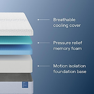 Nectar Classic 12” King Mattress (New Version) - Medium Firm - Contouring Memory Foam - Cooling Top Layer - Support & Pressure-Relief - Minimal Motion Transfer - 365-Night Trial & Forever Warranty
