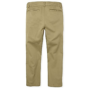 The Children's Place boys Skinny Chino Pants, Flax 2 Pack, 8 US