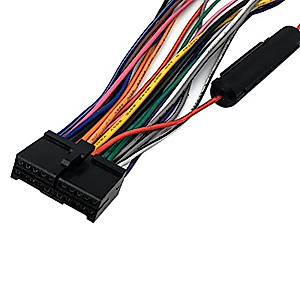 Aokus Car Radio Wire Harness for Dual XDVD156BT, XDVD176BT, XDVD276BTCD DVD Receiver