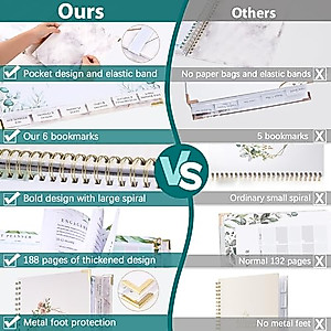 Bride's Wedding Planner & Organizer - Wedding Planner, 188 Pages, Gold Foil Hardcover with Metal Corners + 6 Inside Pockets + Countdown Calendar, Engagement Diary Gift for the Future Bride and Groom