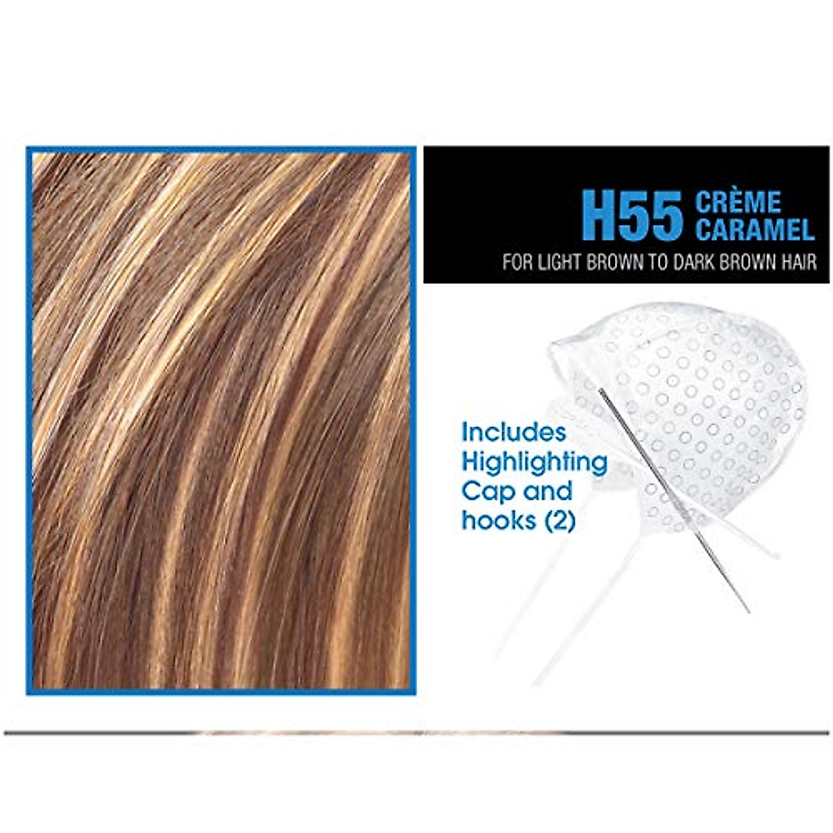 L'Oreal Paris Le Petite Frost Pull-Through Cap Highlights For Short Hair, H55 Creme Caramel