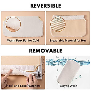 Cat Window Perch Foldable Cat Window Hammock with Steel Frame and Strong Suction Cup Mount Cat Bed Cat Hammock Window Seat for Indoor Cats White