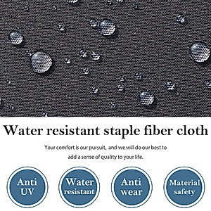 FKSLIFE Outdoor Couch Cushions Covers,11Pieces Outdoor Patio Cushion Covers Replacement Waterproof Sofa Cushions,Furniture Covers Cushion Slipcovers Set(Dark Grey)