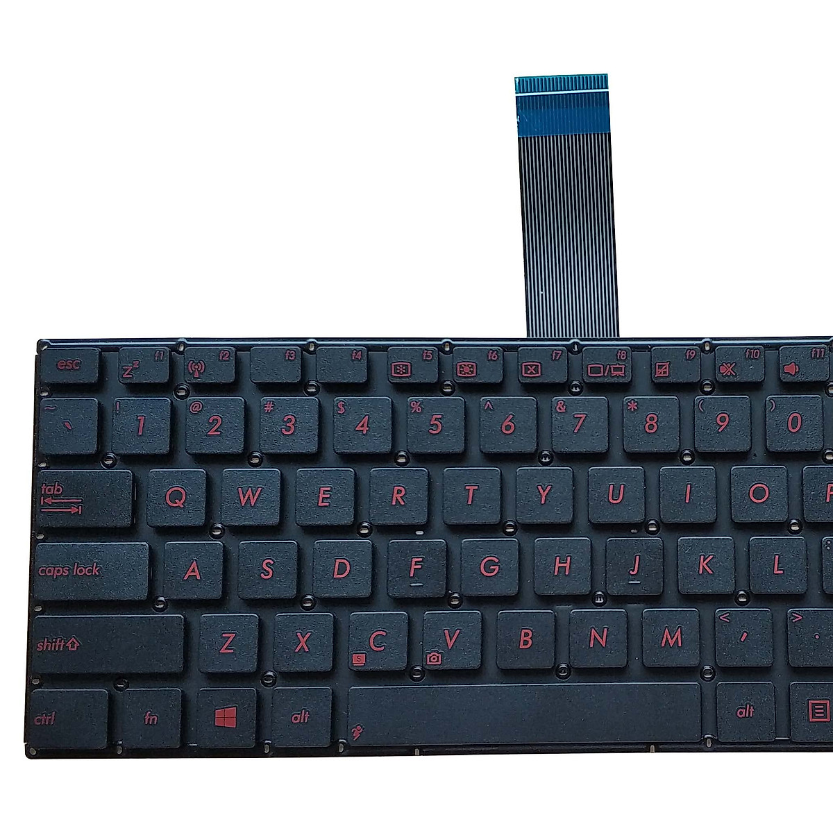 USA US Layout New Laptop Keyboard for ASUS X550 X550L K550V F550V K550JK X552W K550L Red Word Frameless