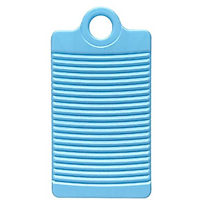MAOYE Plastic Mini Washboard Washing Board for Kids Shirts Clean Laundry Lime Washboard for Laundry (blue)