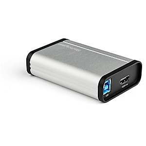 StarTech.com HDMI to USB C Video Capture Device 1080p 60fps - UVC - External USB 3.0 Type-C Capture/Live Streaming - HDMI Audio/Video Recorder Adapter - comp with USB-C/USB-A/Thunderbolt 3, TAA