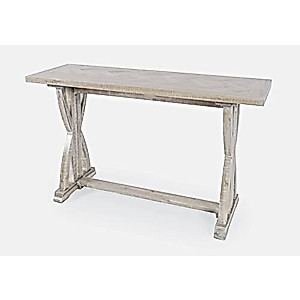 Jofran Inc. Fairview Rustic Trestle Sofa Console Table