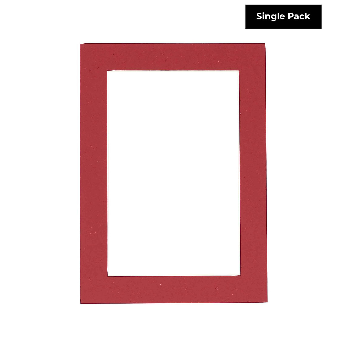 11x14 Mat for 8.5x11 Photo - Precut Deep Red Picture Matboard for Frames Measuring 11 x 14 Inches - Bevel Cut Matte to Display Art 8.5 x 11 Inches - Acid Free ONE MAT with Backing Board & Clear Bag