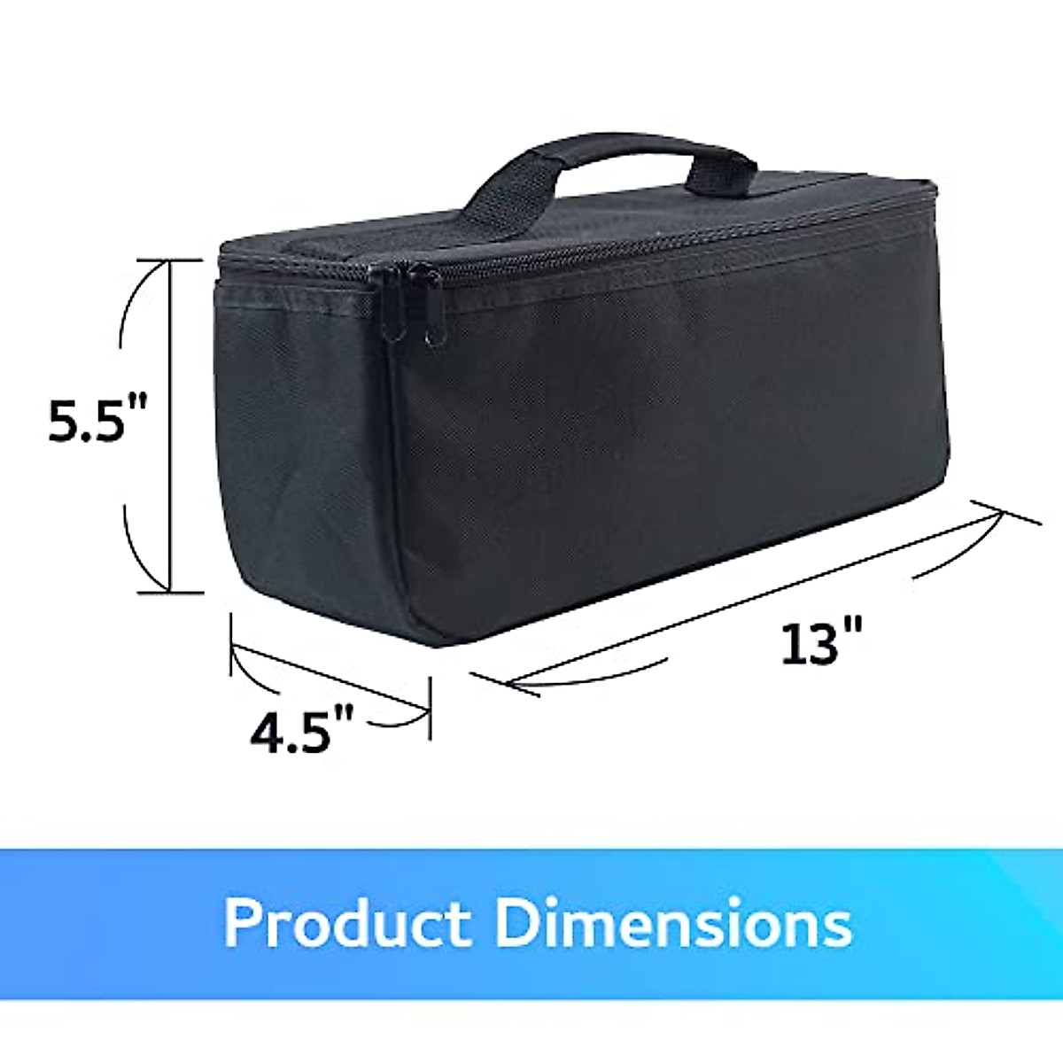 Compact Document Scanner Carrying Case – Travel Bag for Fujitsu ScanSnap ix1300, Plustek, Epson and Brother Scanner use. Dust-Proof, Anti-Static, Dust Cover & Protector.