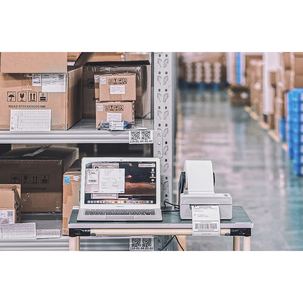 Phomemo Shipping Label Printer, with Useful Label Holder Set - 6''/s Commercial Grade 4x6 Thermal Printer, Compatible with Shopify, Ebay, UPS, USPS, FedEx, Amazon & Etsy, Works on Windows & macOS