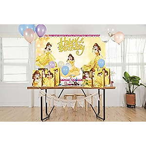 12 Pieces Beauty and the Beast Gift Bags Beauty Princess Party Favors Gift Bags Beauty Beast Princess Themed Candy Bags for Girls Baby Shower Decorations