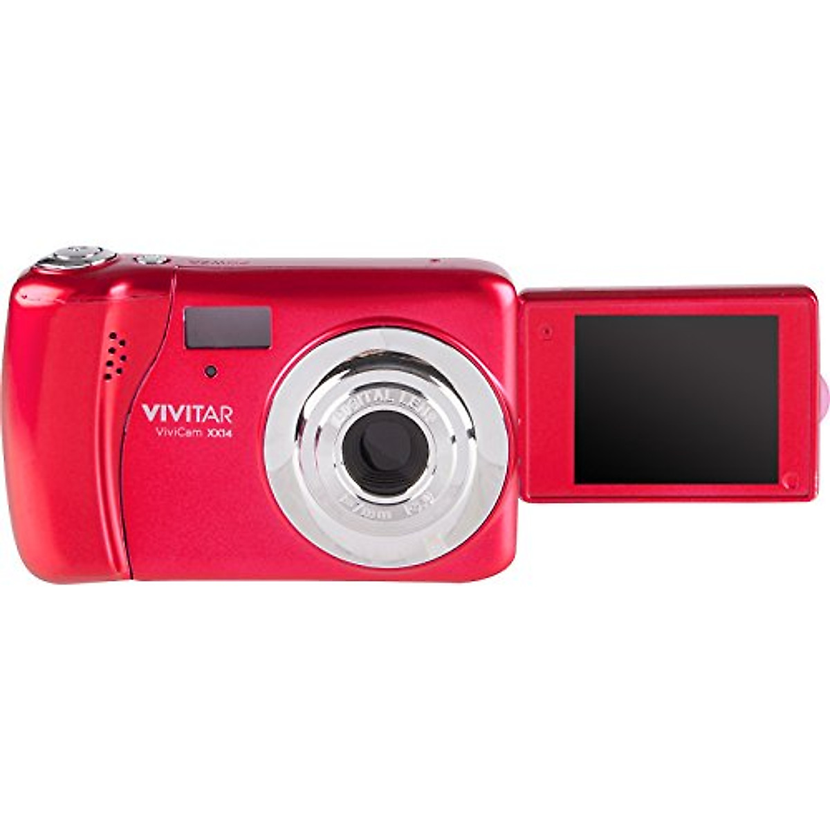 Vivitar ViviCam VXX14 Selfie Digital Camera (Red) with 16GB Card + Case + Tripod + Reader + Kit