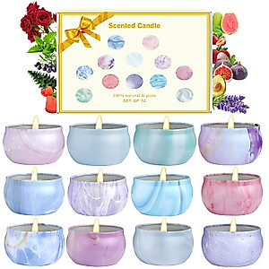 Scented Candles Gifts for Women, 12 Pack Candles for Home Scented, Soy Scented Candles for Home, Aromatherapy Candle Gifts Set for Christmas Day, Birthday, Mothers Day, Valentine's Day