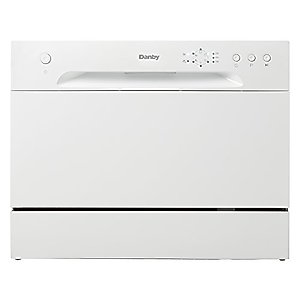 Danby DDW621WDB Countertop Dishwasher with 6 Place Settings, 6 Wash Cycles and Silverware Basket, Energy Star-Rated with Low Water Consumption and Quiet Operation