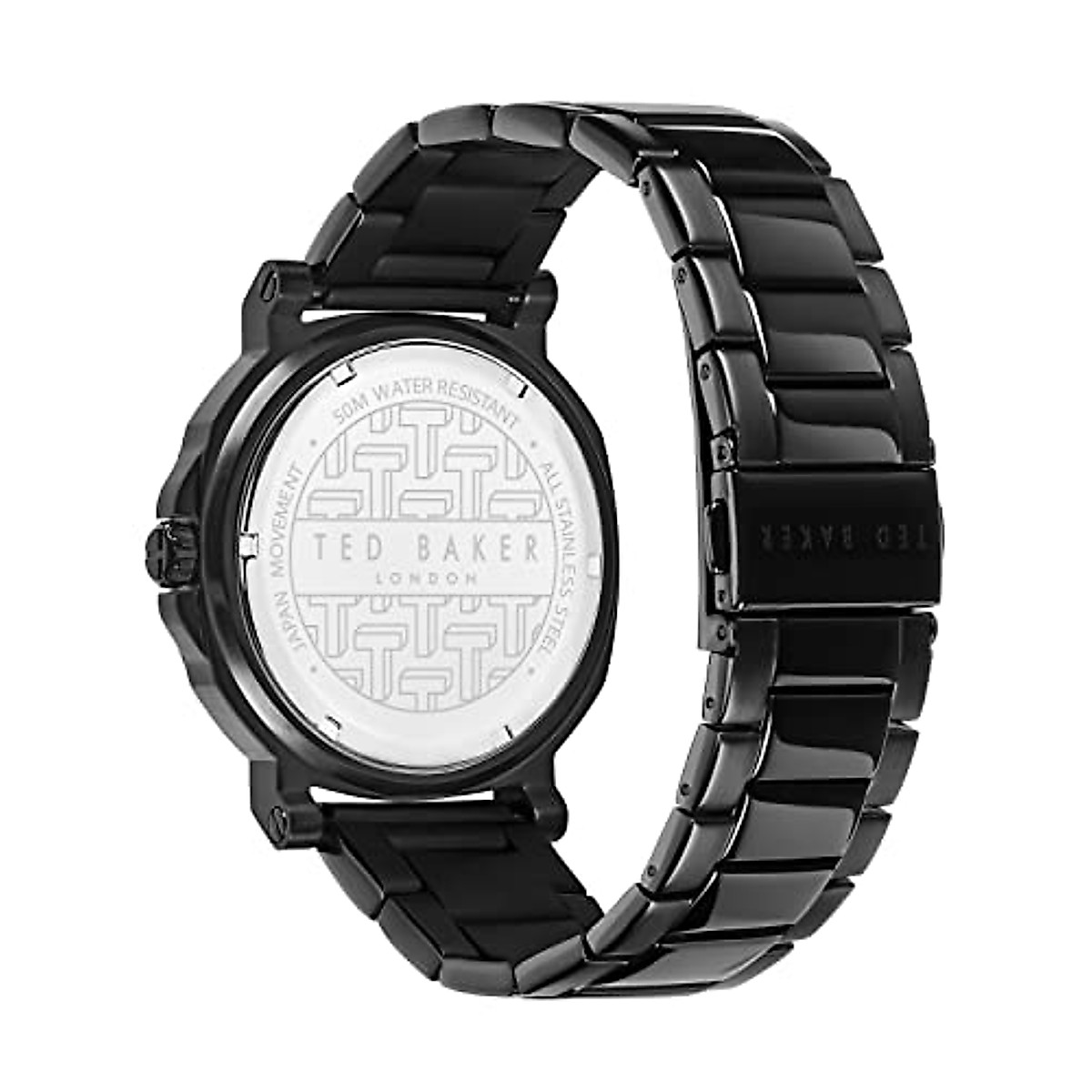 Ted Baker Actonn Stainless Steel Black IP Bracelet Watch (Model: BKPACS2039I)