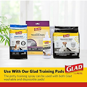 Glad for Pets Attractant Spray for Potty Training Dogs & Puppies, Peanut Butter Scent, 16oz - Effective Dog Potty Training Spray, Indoor or Outdoor Dog Potty Training Aid, 16oz Bottle