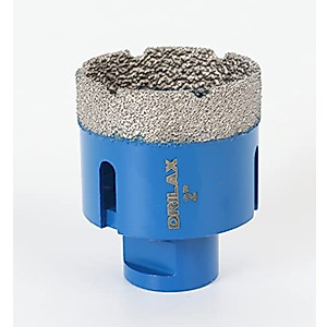 2 inch Diamond Hole Saw Heavy Duty Masonry Drill Bit for Concrete, Granite, Quartz, Porcelain, Ceramic Tile, Brick Cinder Blocks 5/8"-11 Thread Connection for Angle Grinders 2 Diamond Hole Saw