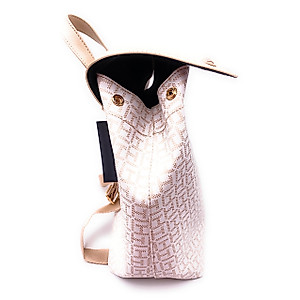 Tommy Hilfiger Laura II Flap Backpack Coated Square Monogram Fawn/Optic White/Optic White/Fawn One Size