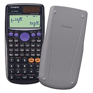 394 Functions and the Number of Functions Mathematics Natural Display Fx-375es-n Black Casio Casio Scientific Calculator