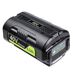 FSKE 6.2Ah OP4026 40V Battery Replacement for Ryobi 40V Lithium Battery OP4026 OP40201 OP40261 OP4030 OP4040 OP40401 OP4050 OP40501 OP4050A OP40601 OP4060A