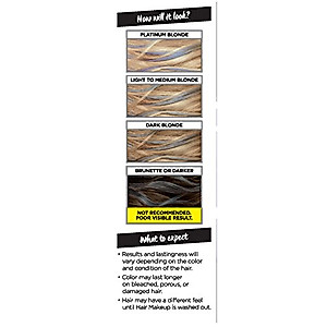 L’Oréal Paris Hair Color Colorista Makeup 1-day for Blondes, Silverblue600, 1 Fluid Ounce