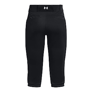 Under Armour Womens Utility Softball Pants 22, (001) Black / / White, Large