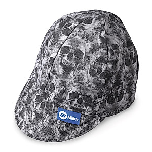 Miller 286980 HeadThreads Welding Cap, Ghost Skulls 2, Size 7-1/2"