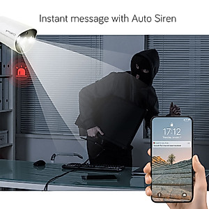 XMARTO Thermal-Detect Wireless Home Security Camera 2-Pack,2K HD WiFi Cameras,Flood Light Color Night Vision,2-Way Audio, 1-Tap Siren (24/7 Surveillance,Save to SD,NVR or Cloud, ww. Alexa, WP2K34-Q2)