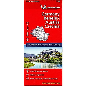 Michelin Germany Austria Benelux Czech Republic Map 719 (Maps/Country (Michelin))