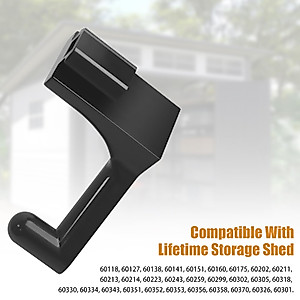 Storage Shed Tool Hooks for Lifetime Resin Storage Shed 5Pcs (Does NOT Work on Any Sheds with Horizontal Siding)