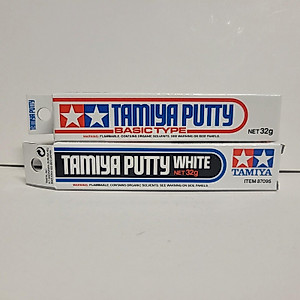 Generic 2 Pack Compatible with Tamiya Basic Gray Putty + White 87095 87053 Modeling 32g Craft ABS Plastic Includes CHICAGOLAND RC Coupon