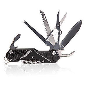 SWITCHEDGE 14 Tools in One Black Pocket Knife